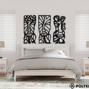 Tiki Wall Art: Polynesian Wood Wall Hanging, Beach House Decor - Etsy