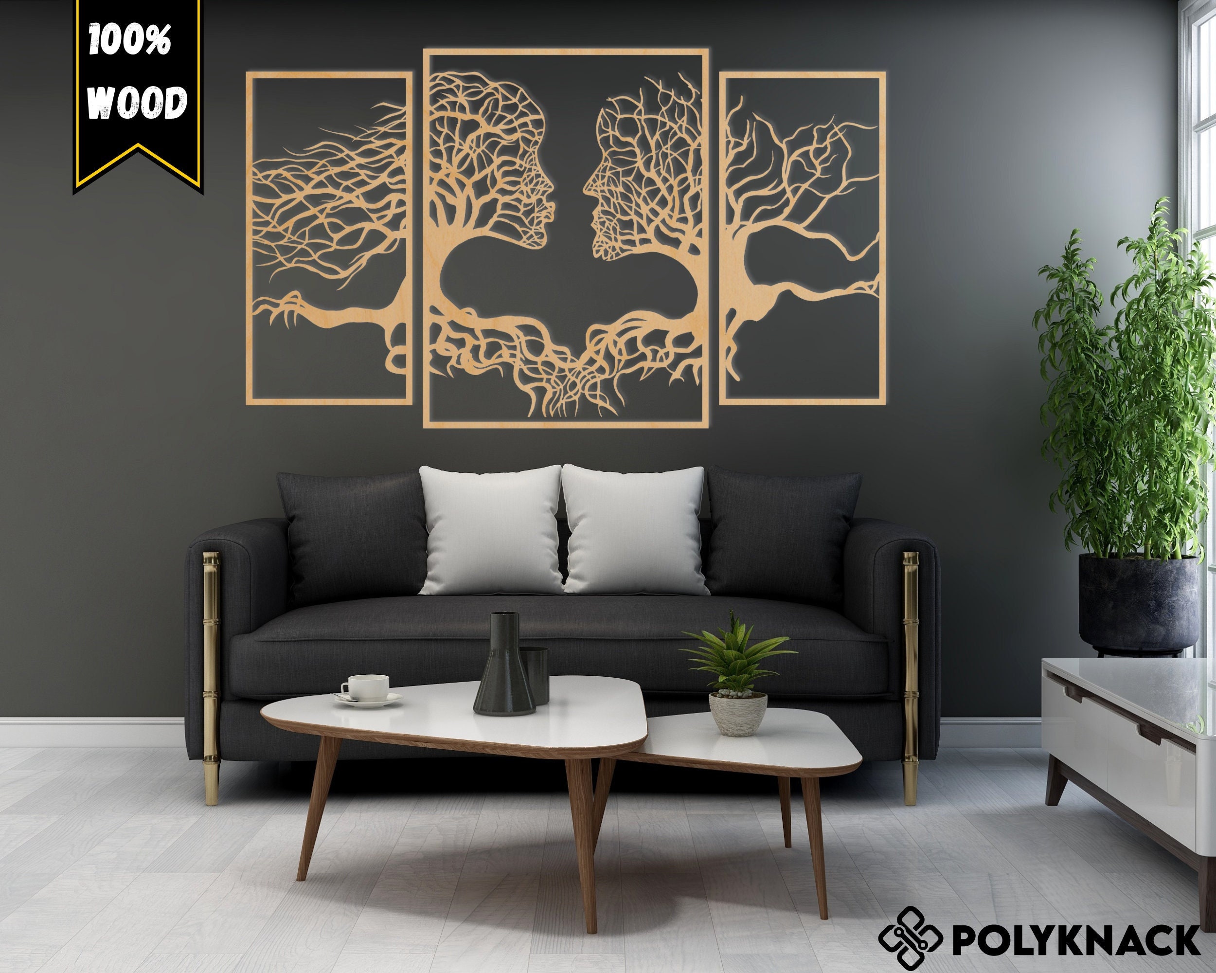 Statement Piece: Extra Large Tree of Life Wood Wall Art | Extra Large ...