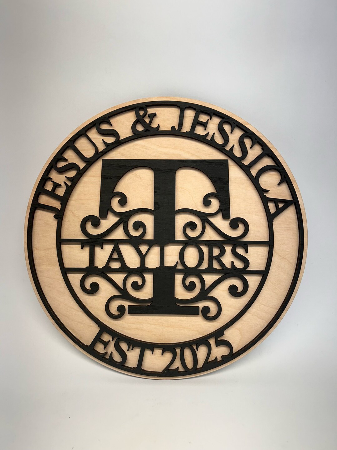 Personalized Last Name Sign | Personalized Wedding Gift | Double ...