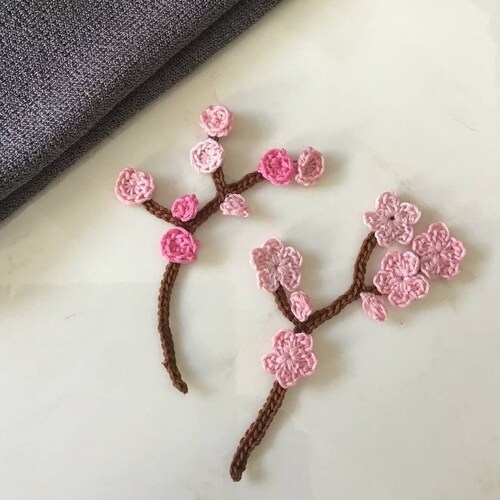 Crochet Apple Blossom Pattern Crochet Flower Pattern - Etsy