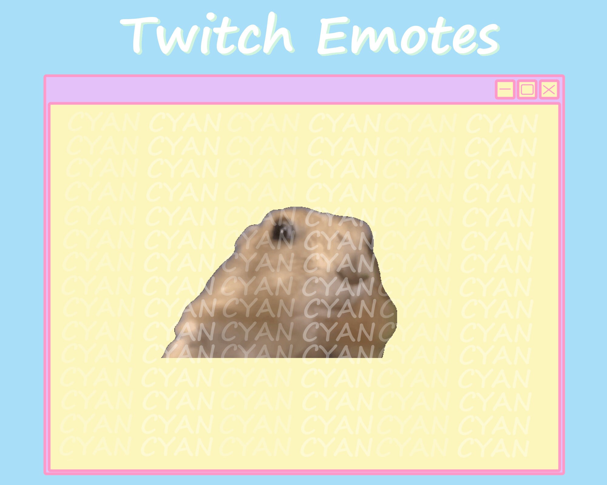 Dramatic Hamster Animated Emote for Twitch, Discord, Youtube, Meme - Etsy