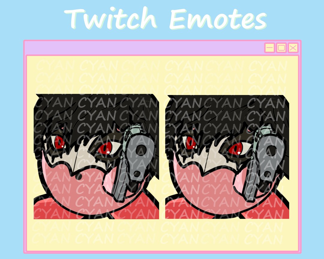 Kirby as Joker With Gun Emote From Smash Brothers, Persona for Twitch ...