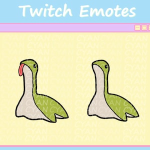 Animated Emotes for Twitch, Discord, Youtube, Nessie Spin, Nessie Lick ...