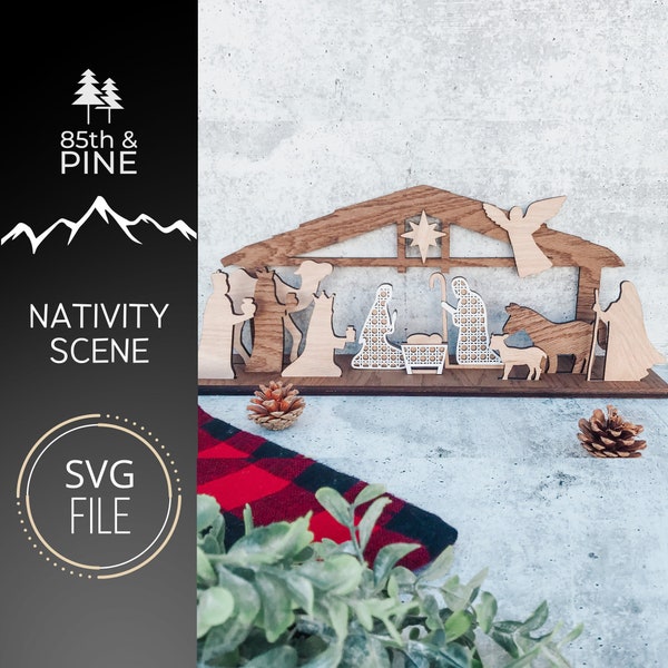 Laser Cut Nativity File - Etsy