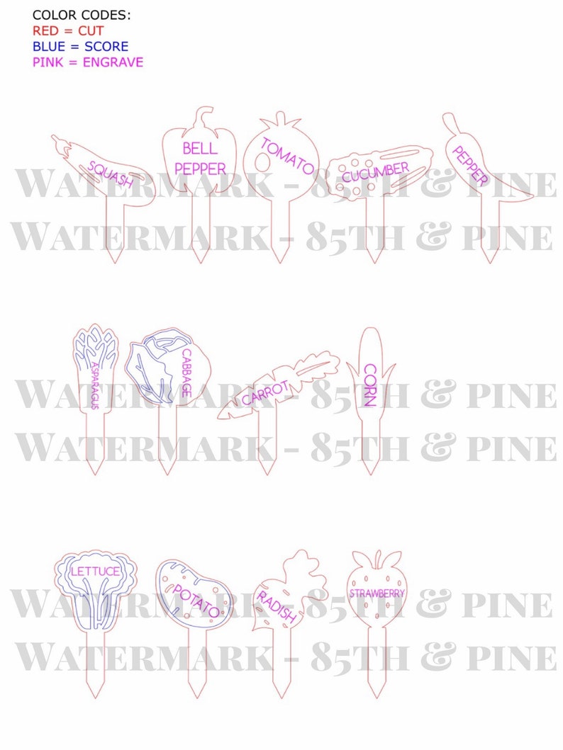 Garden Theme SVG Files- Laser Cut Garden Sign Digital File - Laser Cut ...