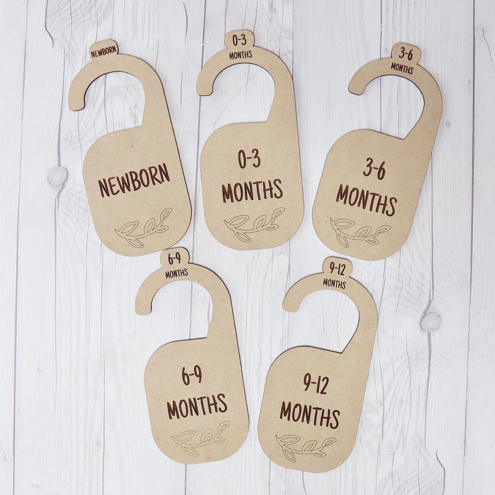 Baby Clothing Hanger Tags SVG Laser File for Glowforge - Etsy