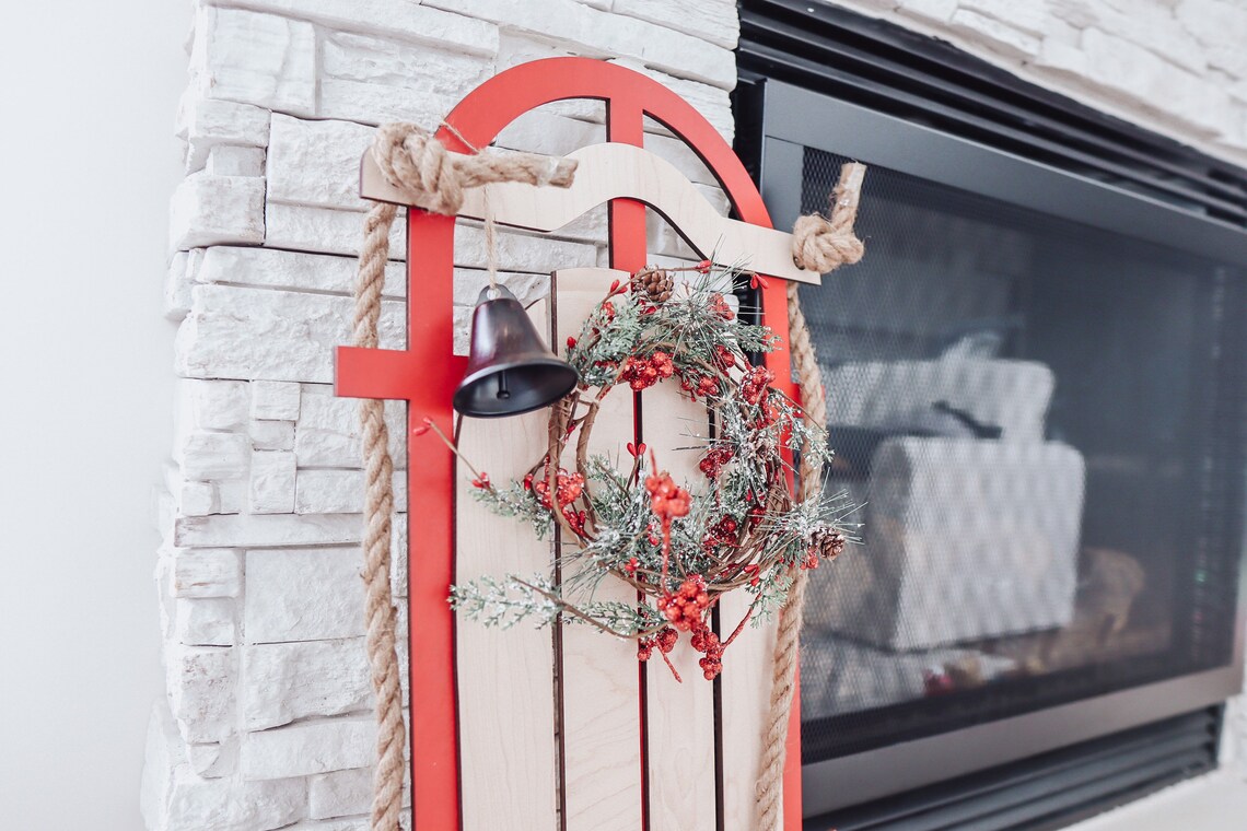 Large Sled SVG Digital File Classic Sled Laser File - Etsy