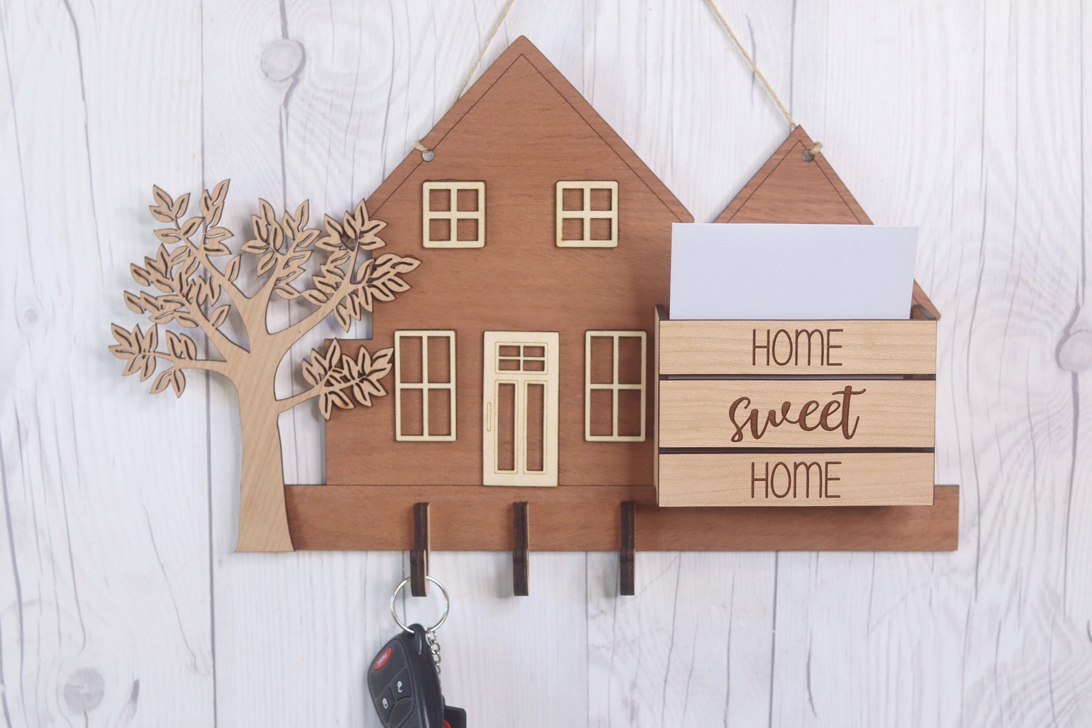 Key Holder SVG Laser File Key and Mail Holder SVG Car Key - Etsy