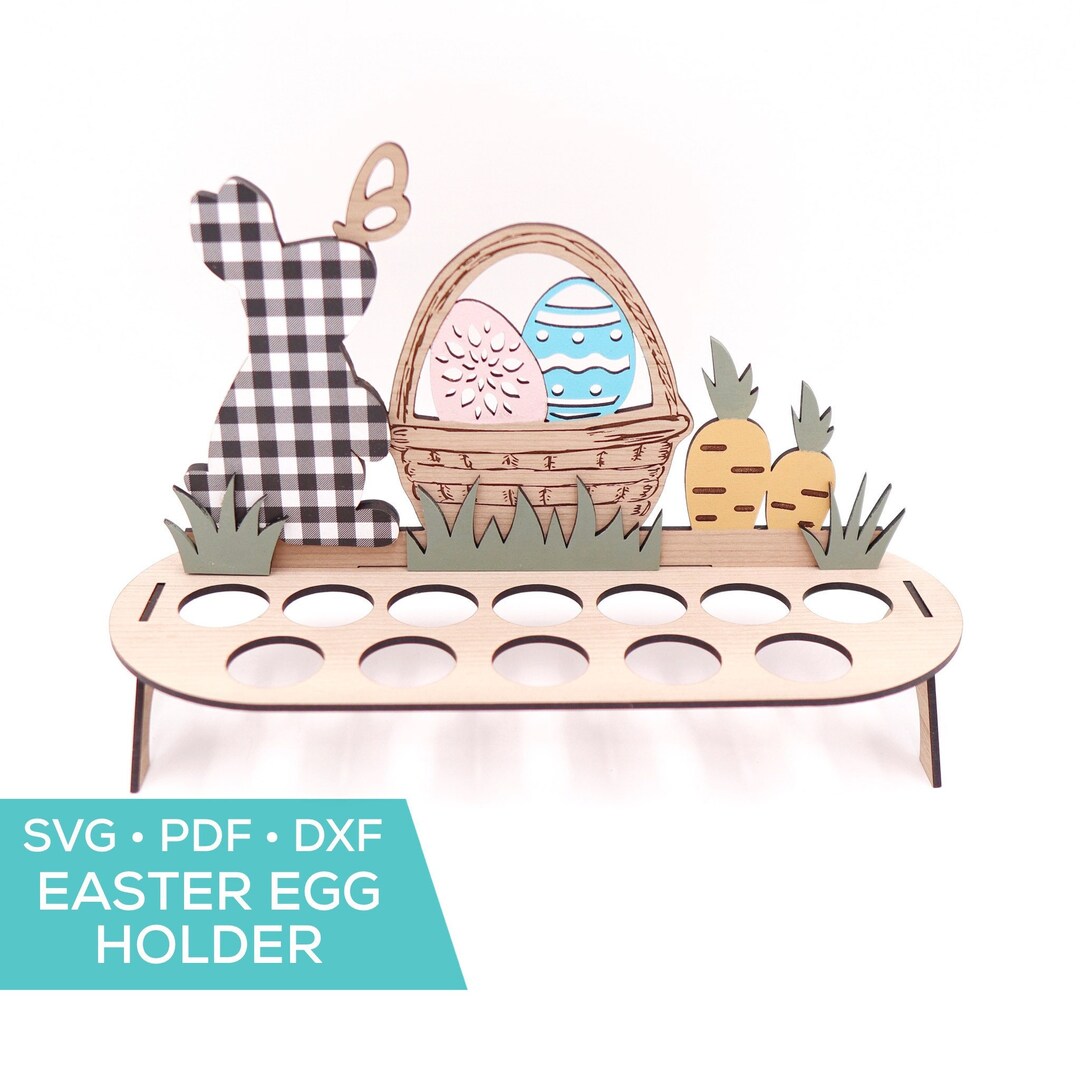Easter Egg Holder SVG Laser Cut File for Glowforge Easter Digital File ...