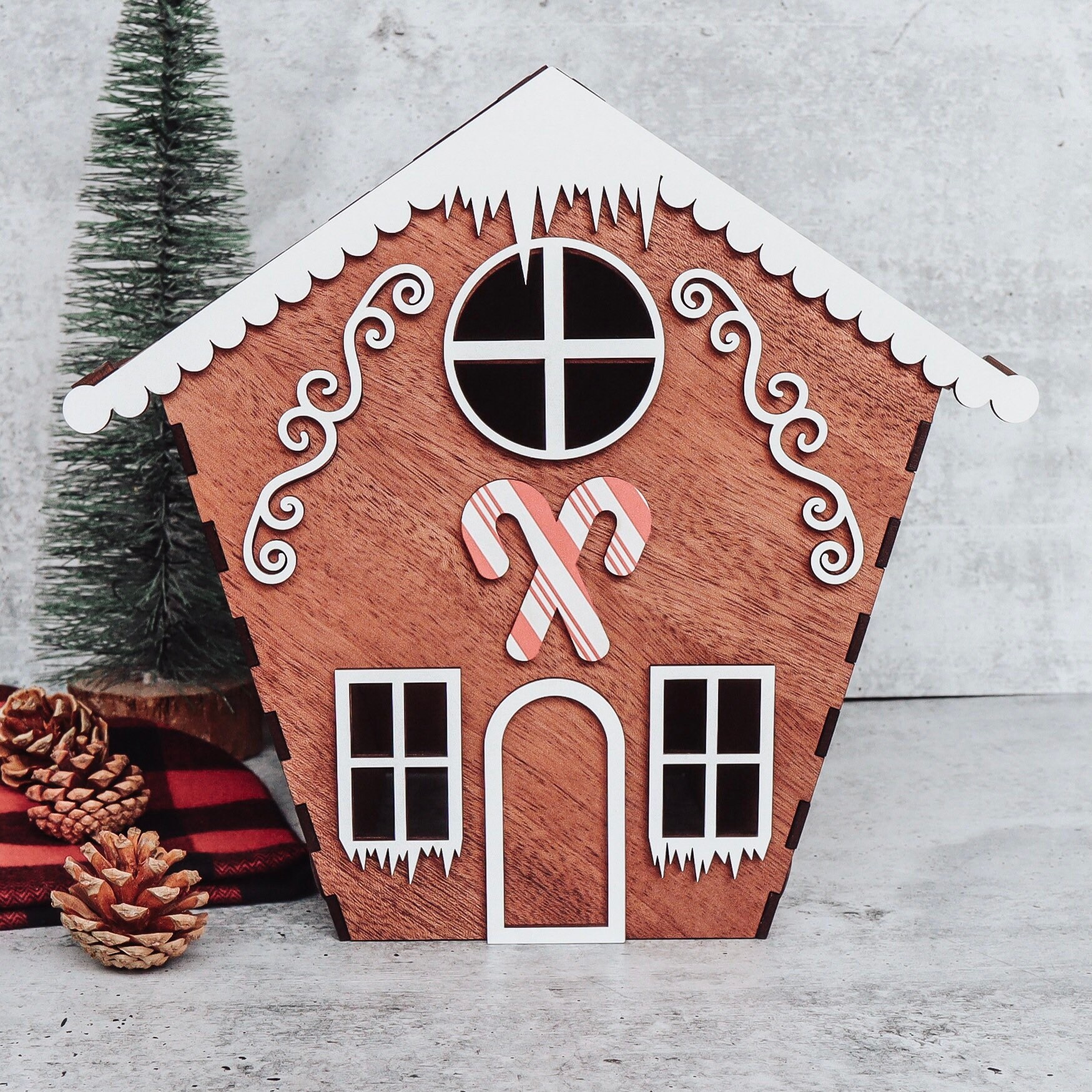 Gingerbread House SVG - Digital File Gingerbread House - Laser File for ...