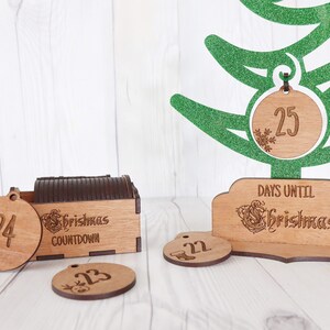 Christmas Countdown Digital File - SVG Christmas Laser File - Laser ...