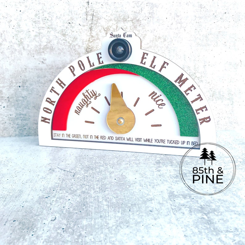 Elf Meter SVG - Santa Cam SVG - Elf on the Shelf Ideas - Laser File for ...