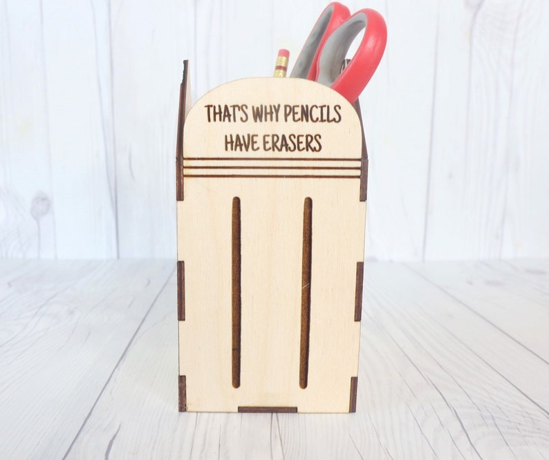 Pencil Holder SVG Digital File for Laser Machines Digital - Etsy