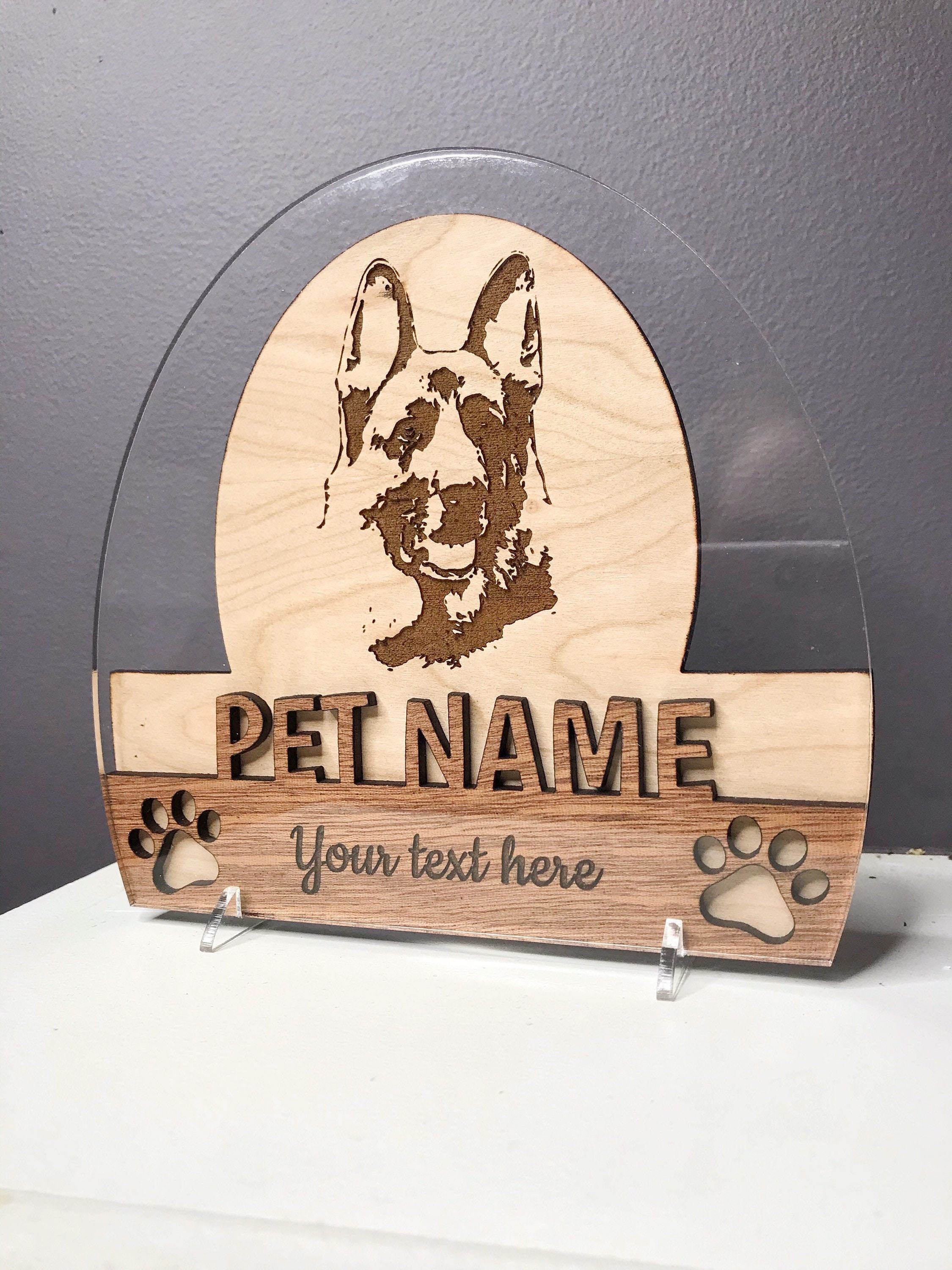Pet Memorial SVG File - Engraved Pet Portrait SVG - Digital File for ...