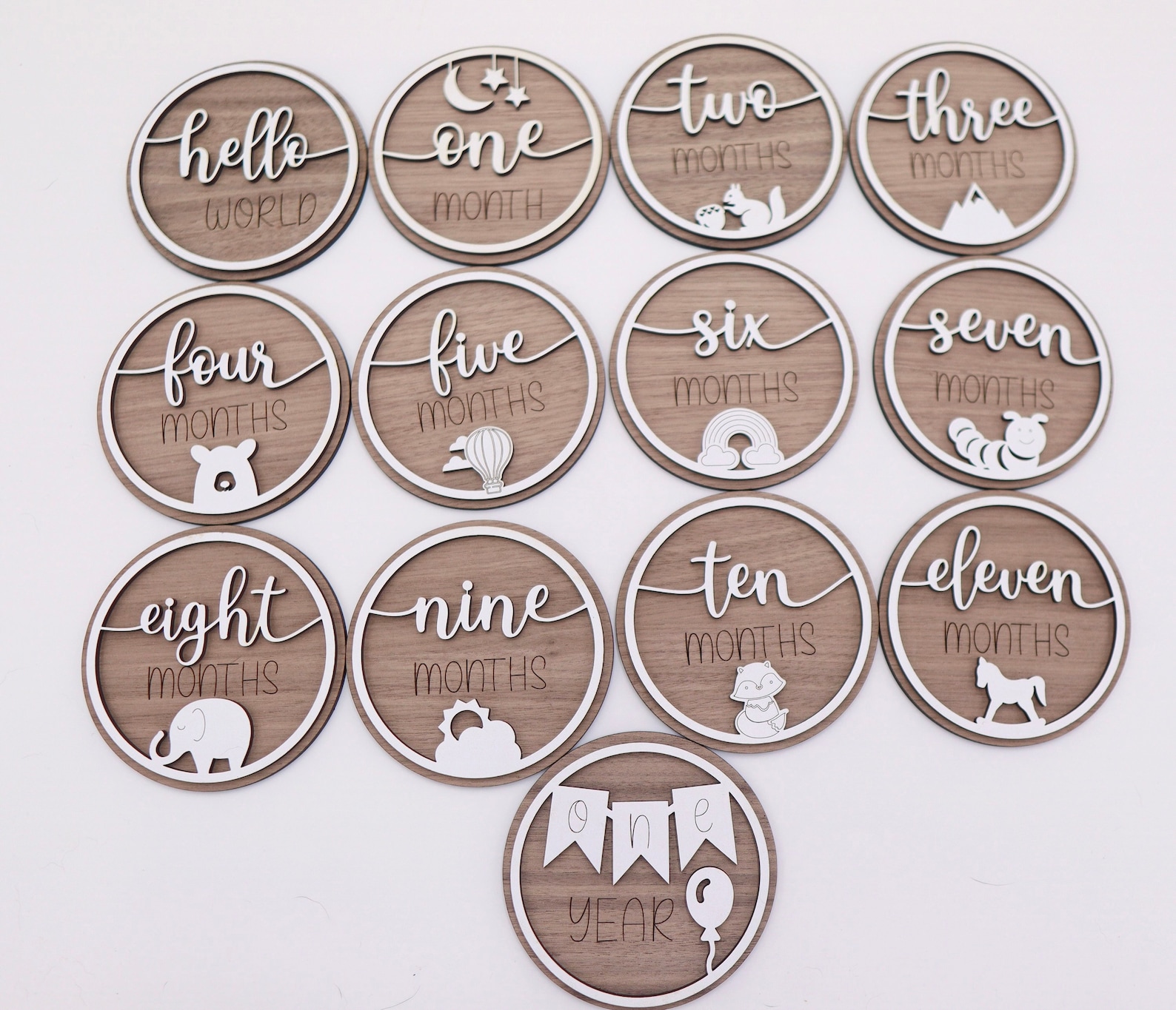 Baby Milestones SVG Monthly Milestone Svg Newborn Photo - Etsy