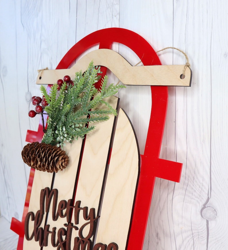 Sled Door Sign SVG Laser File for Glowforge - Etsy