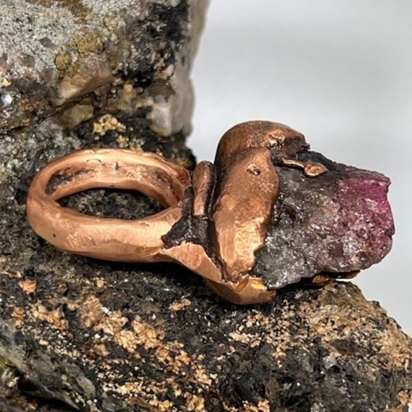 Raw Ruby Ring - Etsy