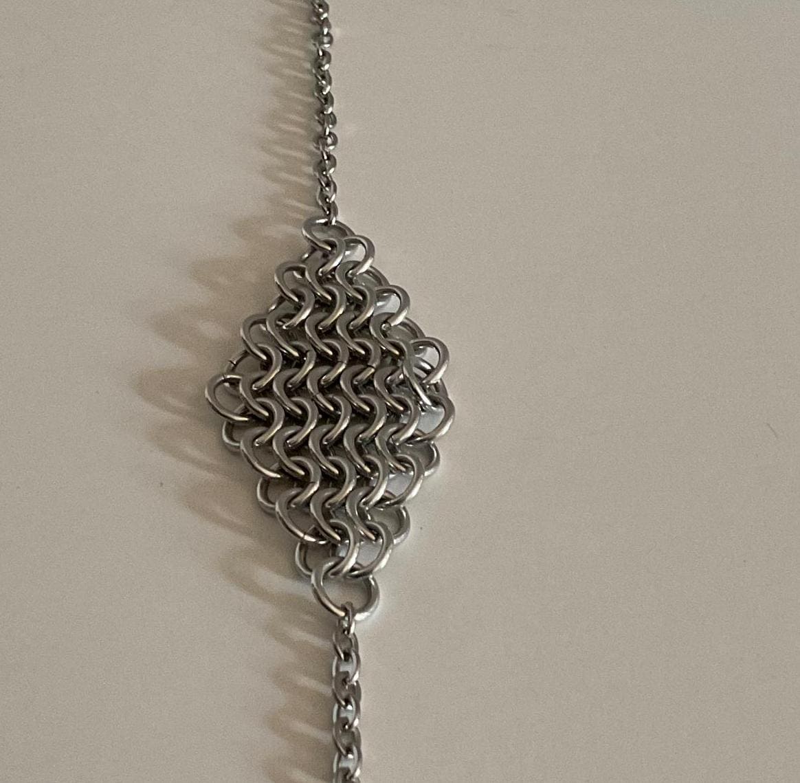 Diamond Shape 4 in 1 Chainmail Bracelet - Etsy