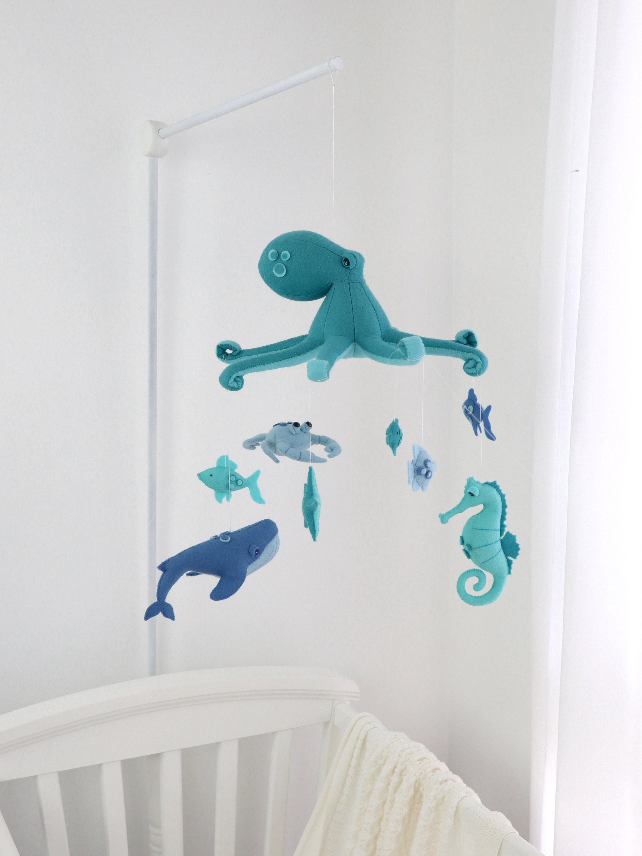 Octopus Mobile Pattern pdf Felt Mobile / Felt Decoration / - Etsy