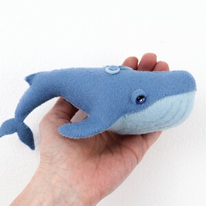 Felt Whale Sewing Pattern & Tutorial: DIY Ocean Mobile (PDF) - Etsy