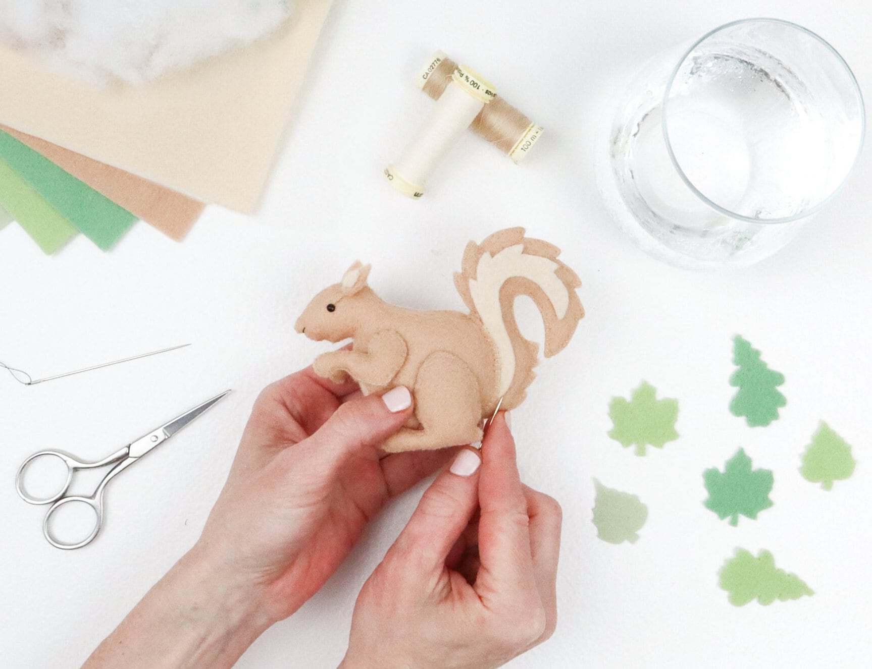 Felt Squirrel Sewing Pattern & Tutorial: DIY Woodland Mobile (PDF) - Etsy