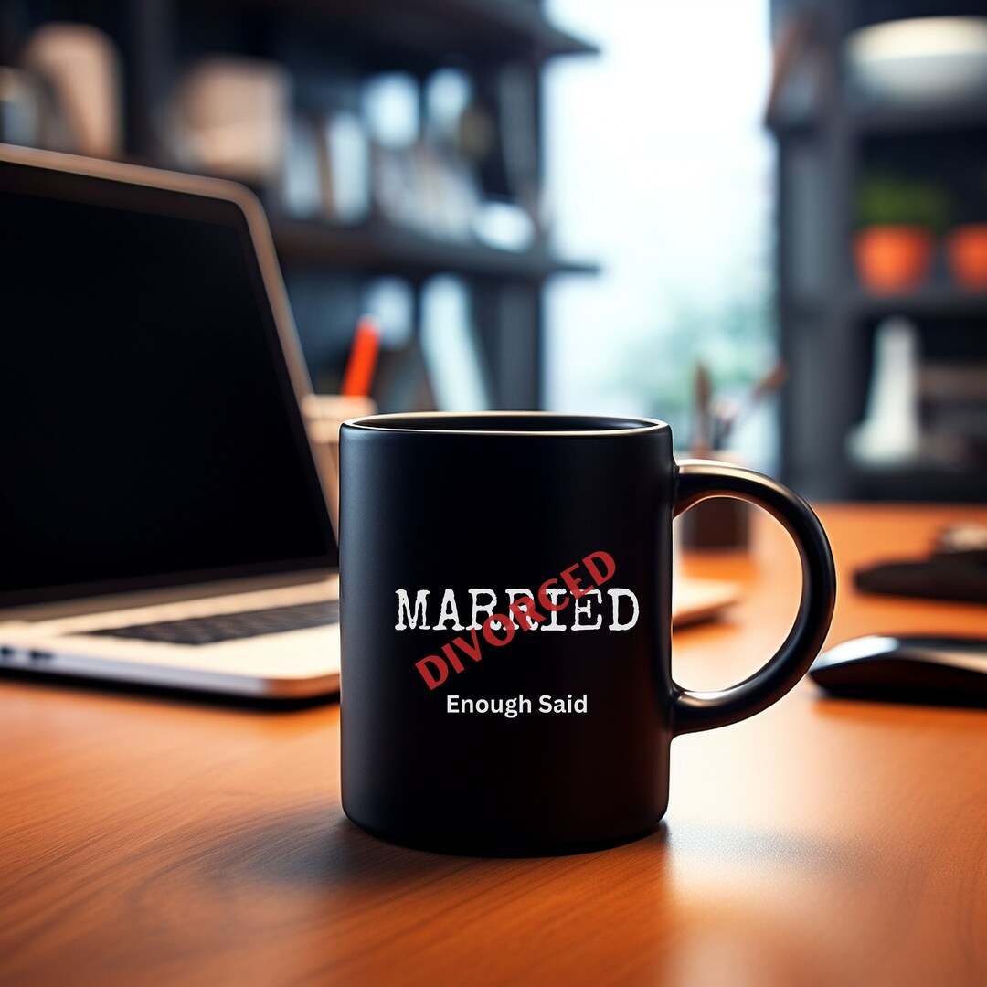 Divorce MUG, Funny Cup, Ex Wife, Ex Husband, Break Up, Split, Married ...