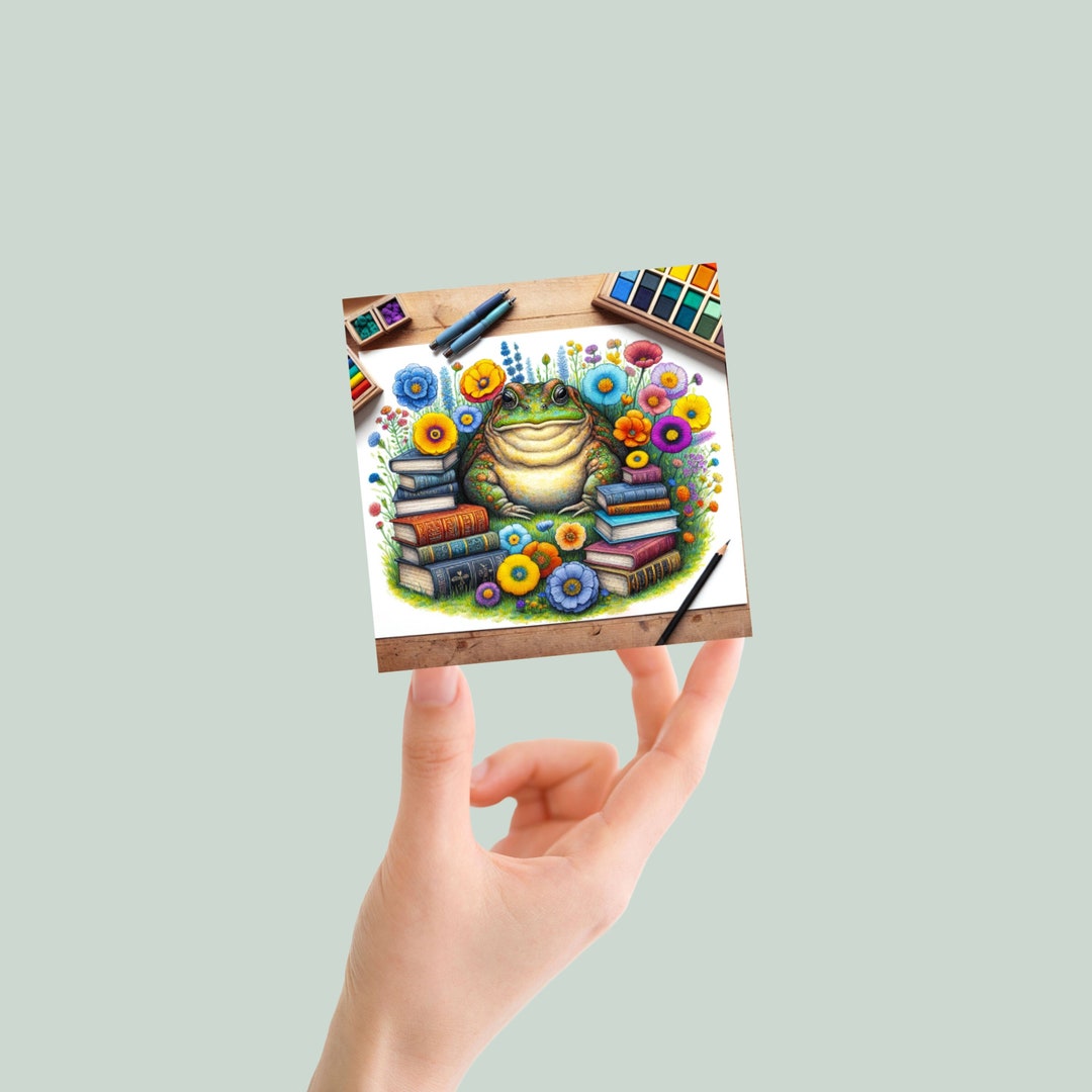 Fat Frog Sticker, Frog Lover Gift,kawaii Frog Sticker, Cute Frog ...
