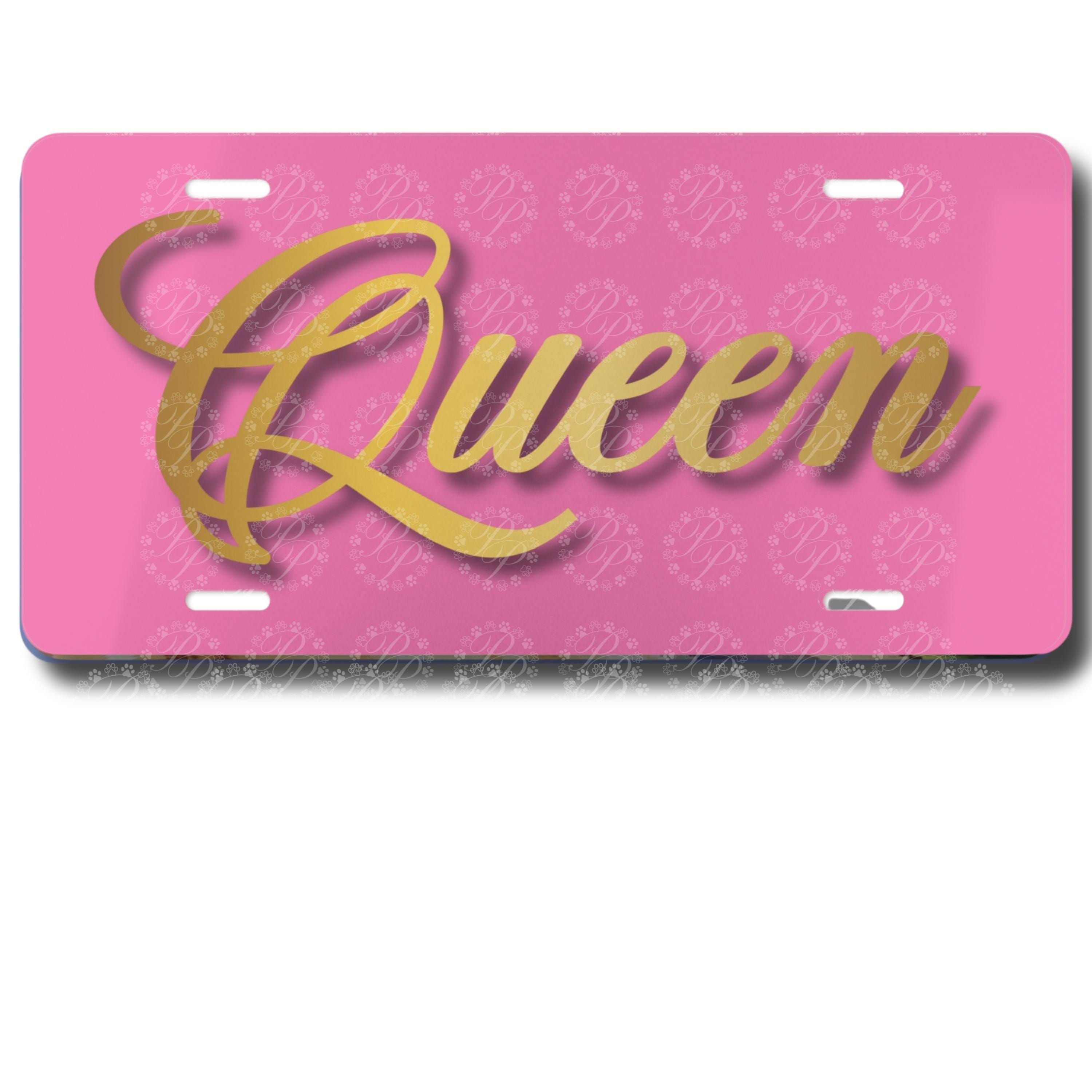 Queen Glitter Like License Plate PNG Sublimation Sassy License Plate ...