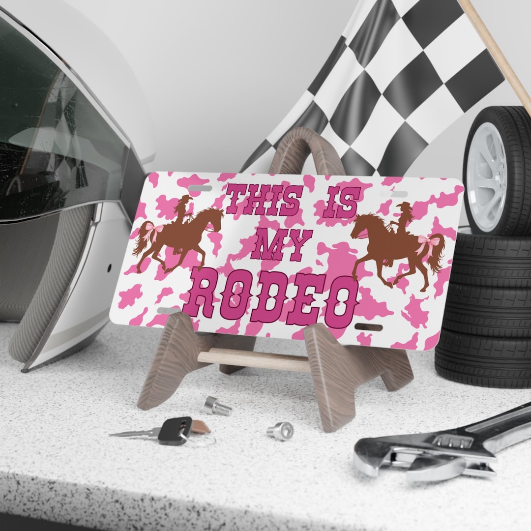 Horse License Plate PNG Sublimation Rodeo Cowgirl License Plate Design ...