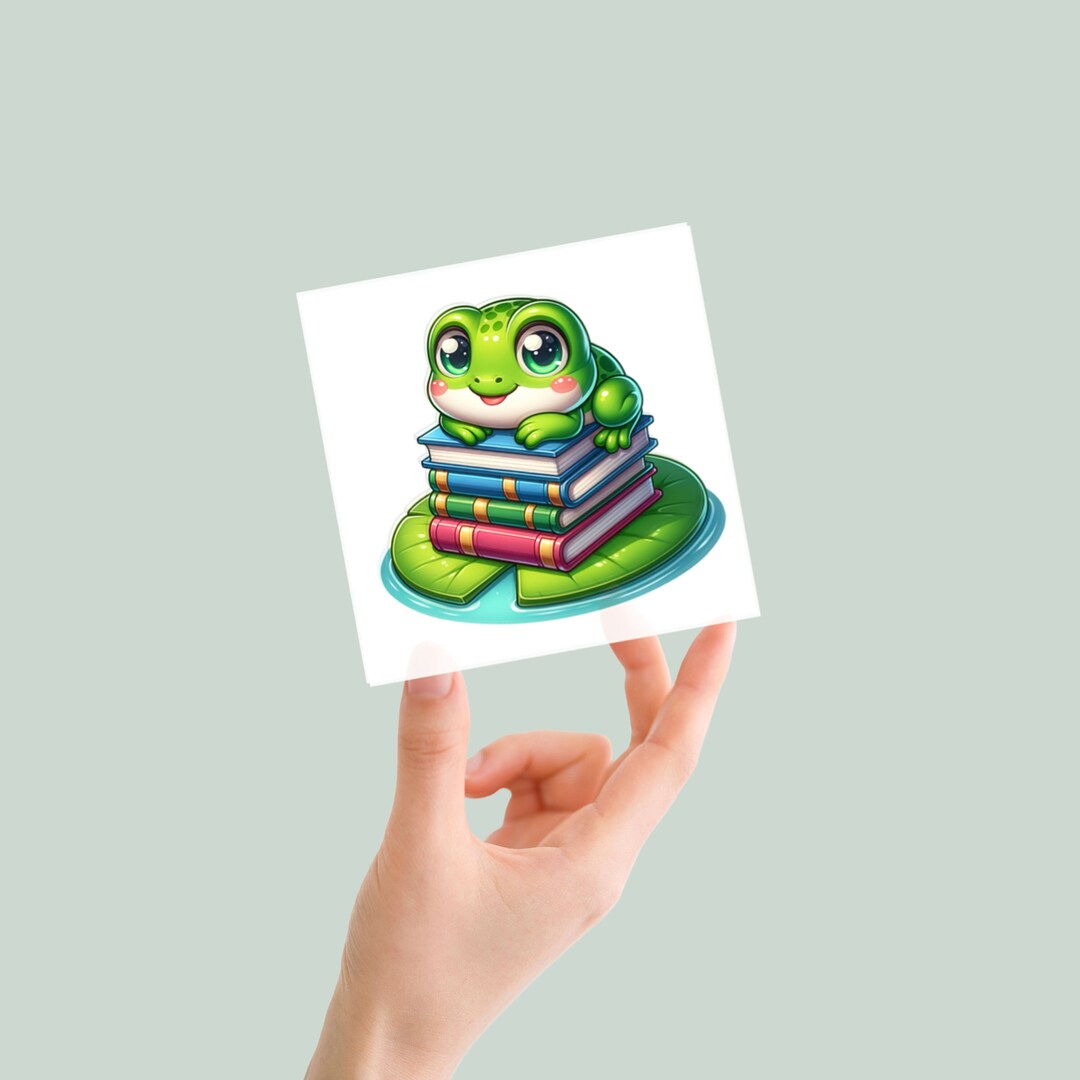 Fat Frog Sticker, Frog Lover Gift,kawaii Frog Sticker, Cute Frog ...