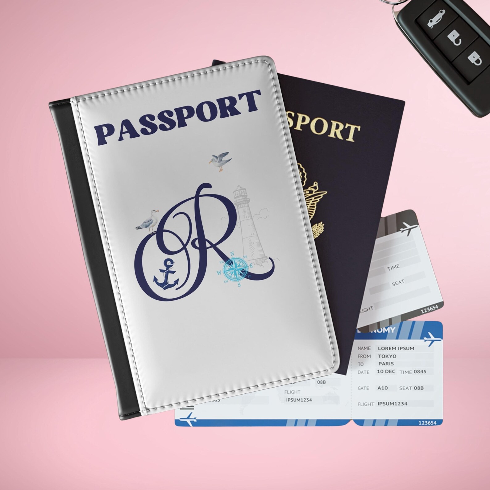 Personalized Passport Cover Custom Travel Accessory With Initials ...