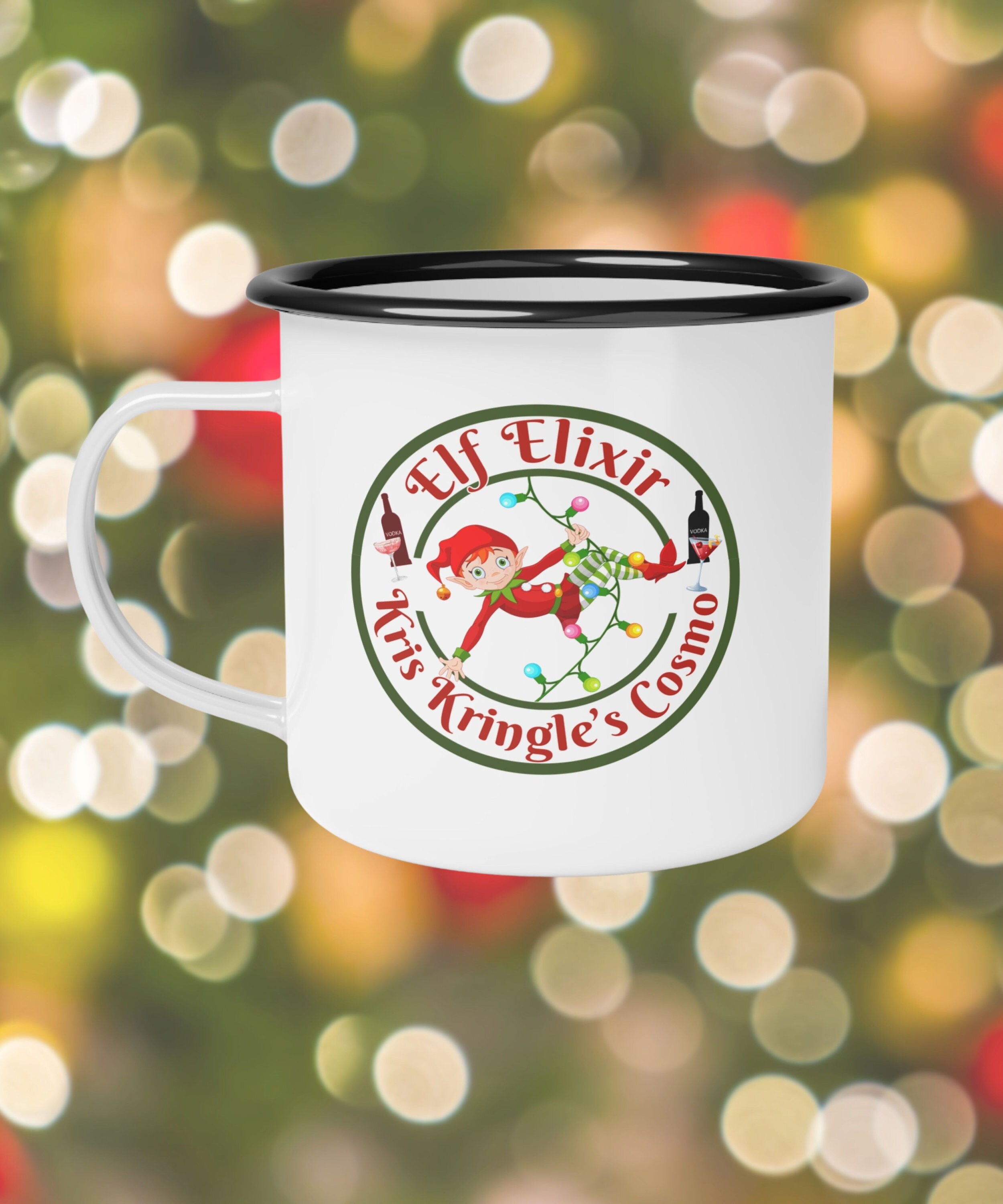 Elf Elixir Kris Kringle's Cosmo for Enamel Camp Cup, Personalized Cup ...