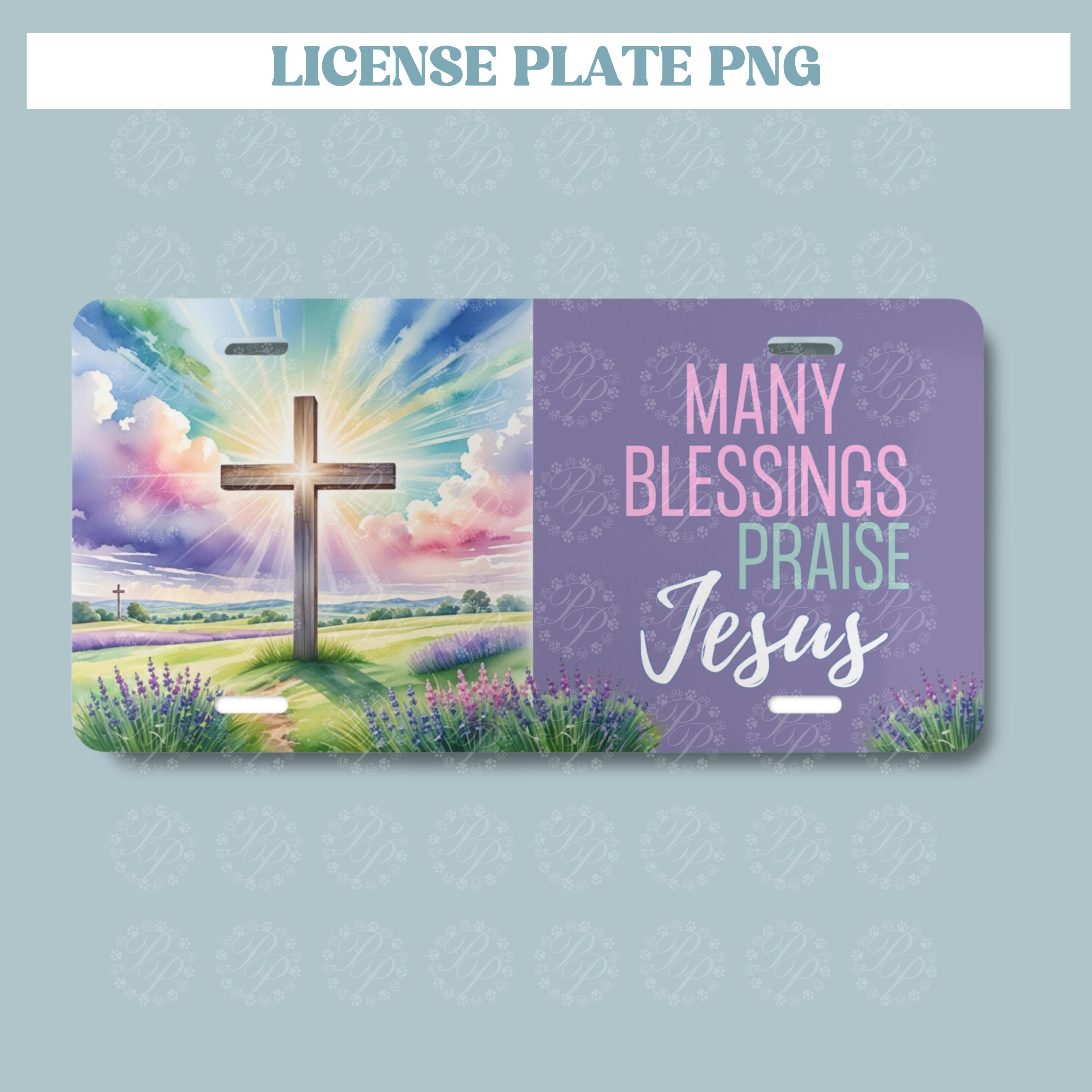 Religious License Plate PNG, Religious Cross License Plate Design PNG ...
