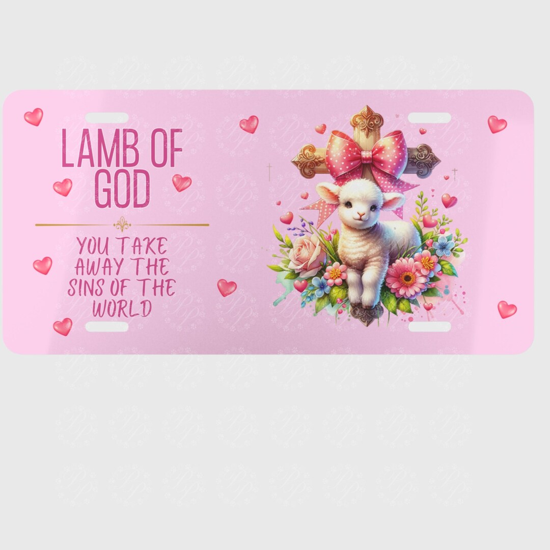 Religious License Plate PNG Religious Cross License Plate Design PNG ...