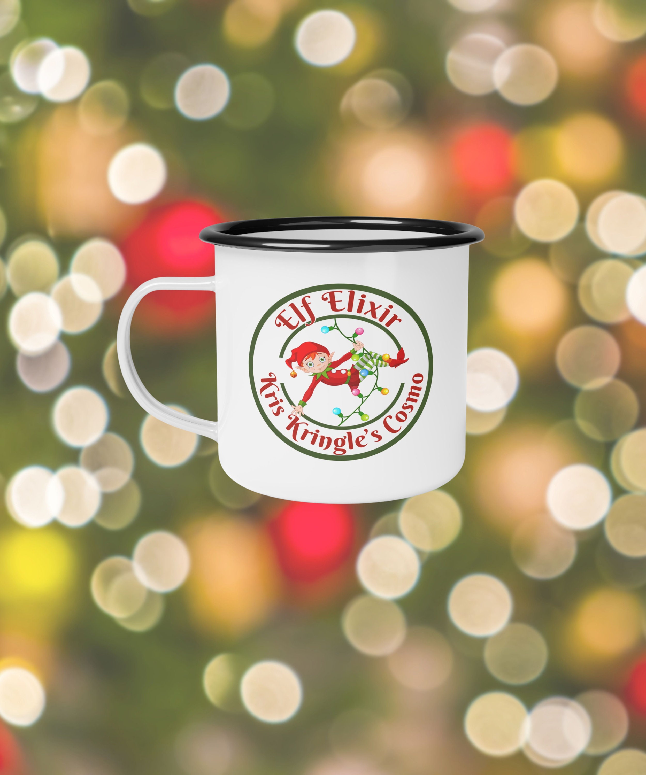 Elf Elixir Kris Kringle's Cosmo for Enamel Camp Cup, Personalized Cup ...