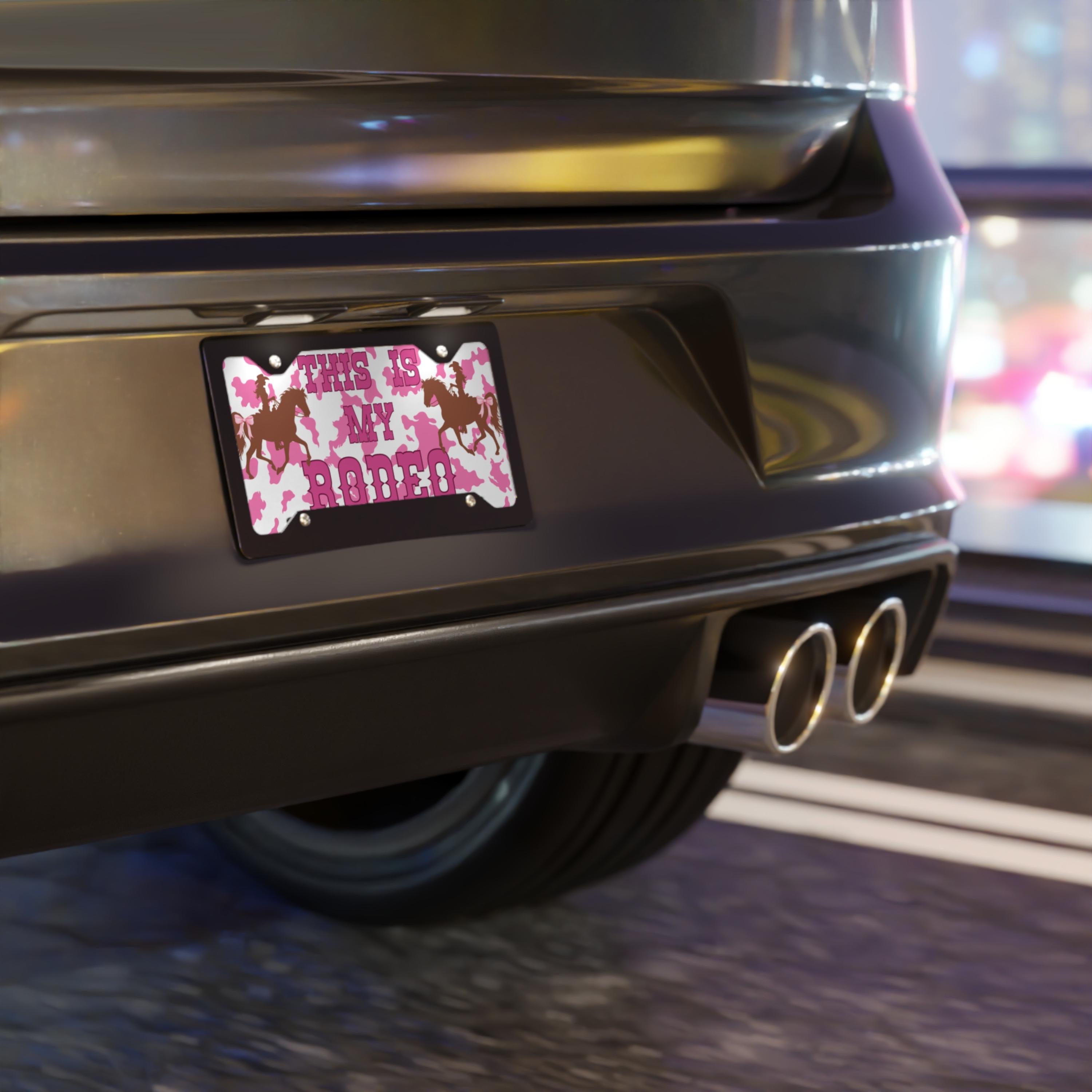 Horse License Plate PNG Sublimation Rodeo Cowgirl License Plate Design ...