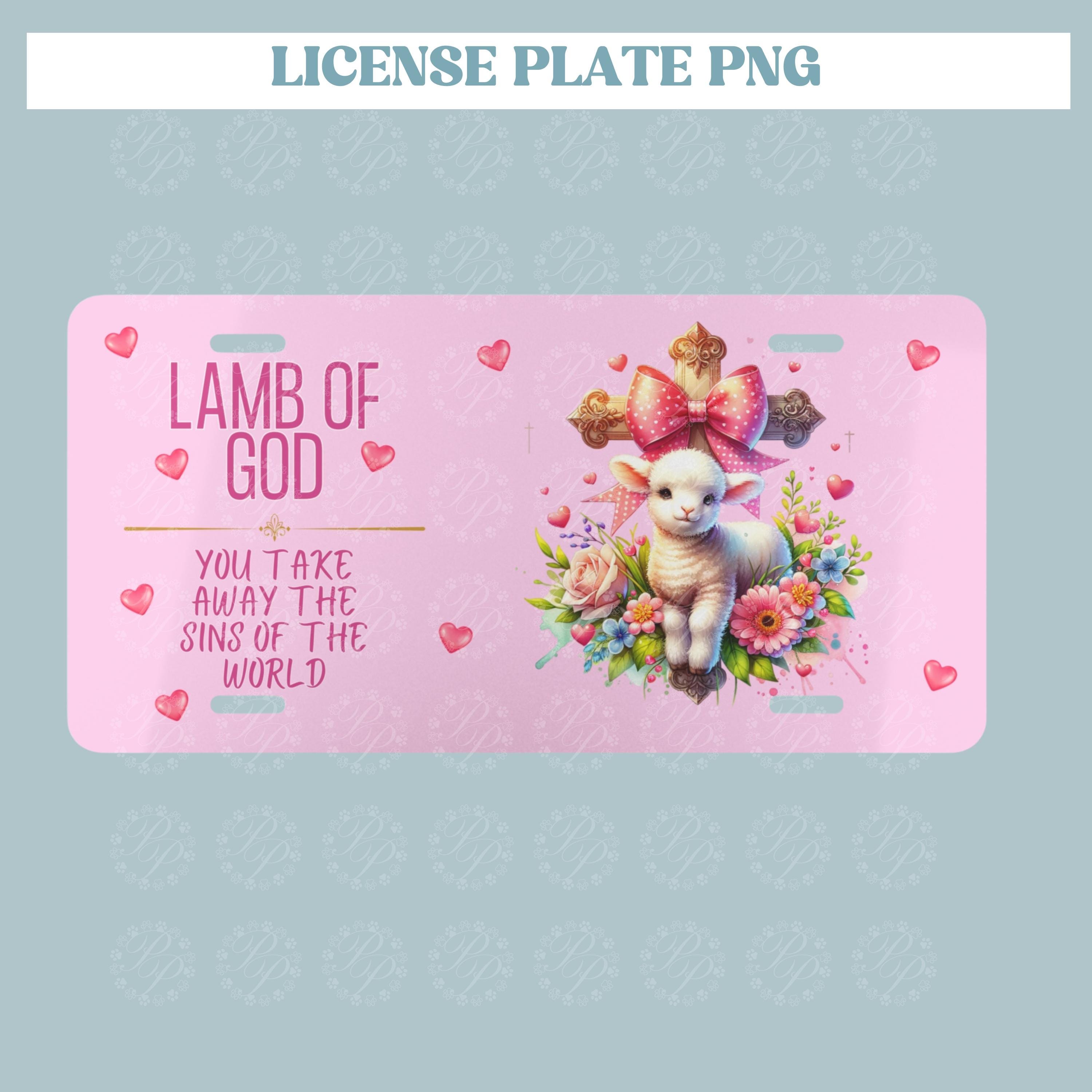 Religious License Plate PNG Religious Cross License Plate Design PNG ...