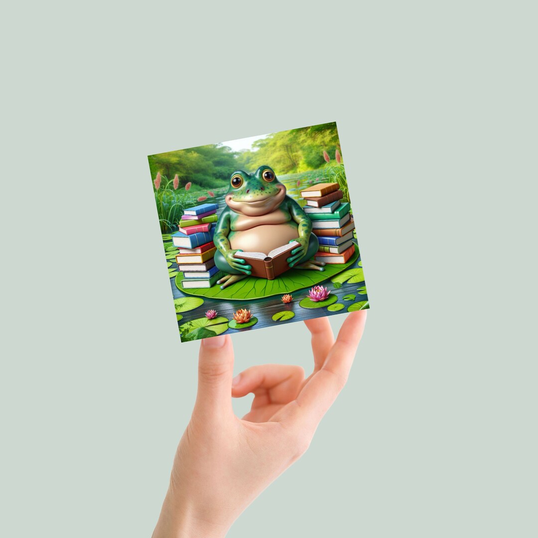 Fat Frog Sticker, Frog Lover Gift,kawaii Frog Sticker, Cute Frog ...