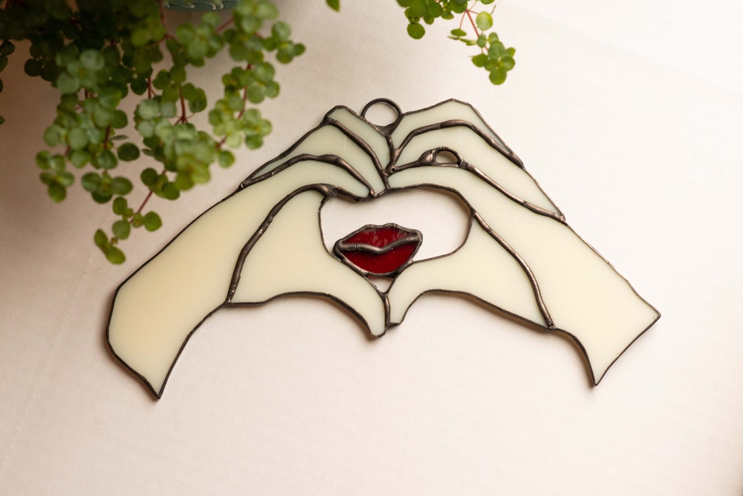 Heart Hand - Swifty - Stained Glass - Etsy