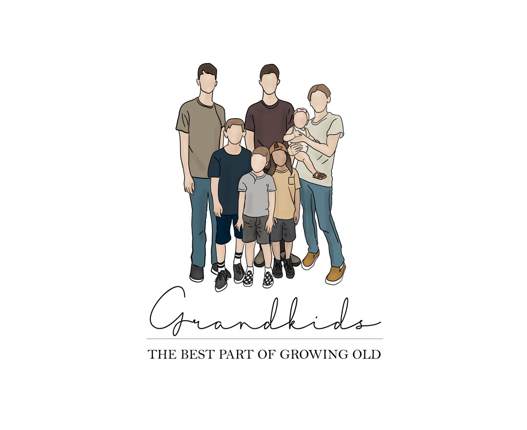 Faceless Portrait - Extended Family - Etsy