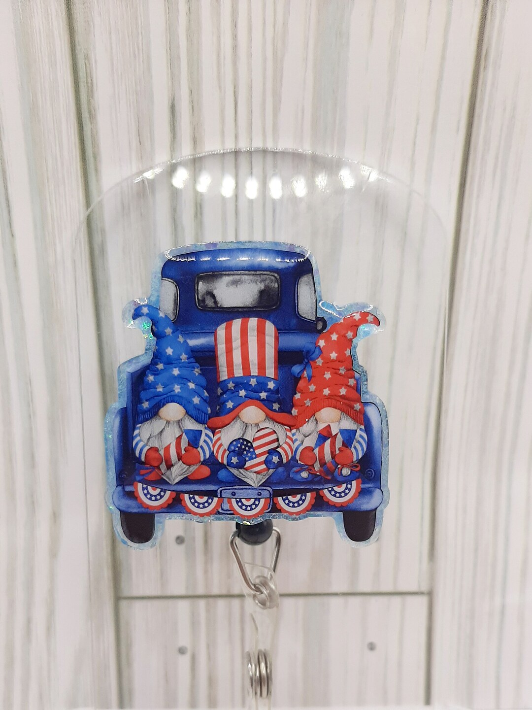Gnome Firework, Firework Truck, 4th of July Badge, Interchangeable ...