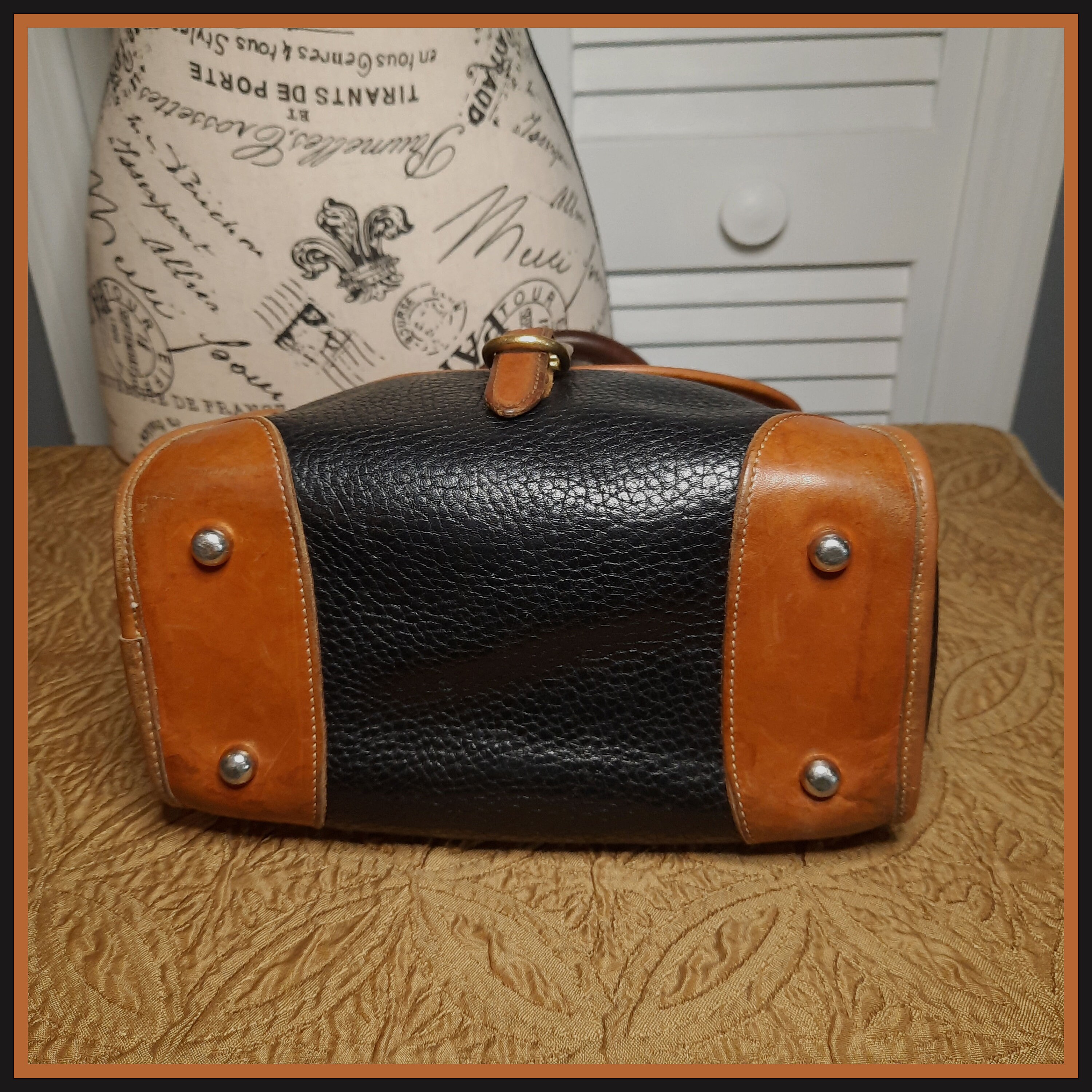 Dooney & Bourke Black Carpet Bag Dooney and Bourke R47 Carpet Bag ...