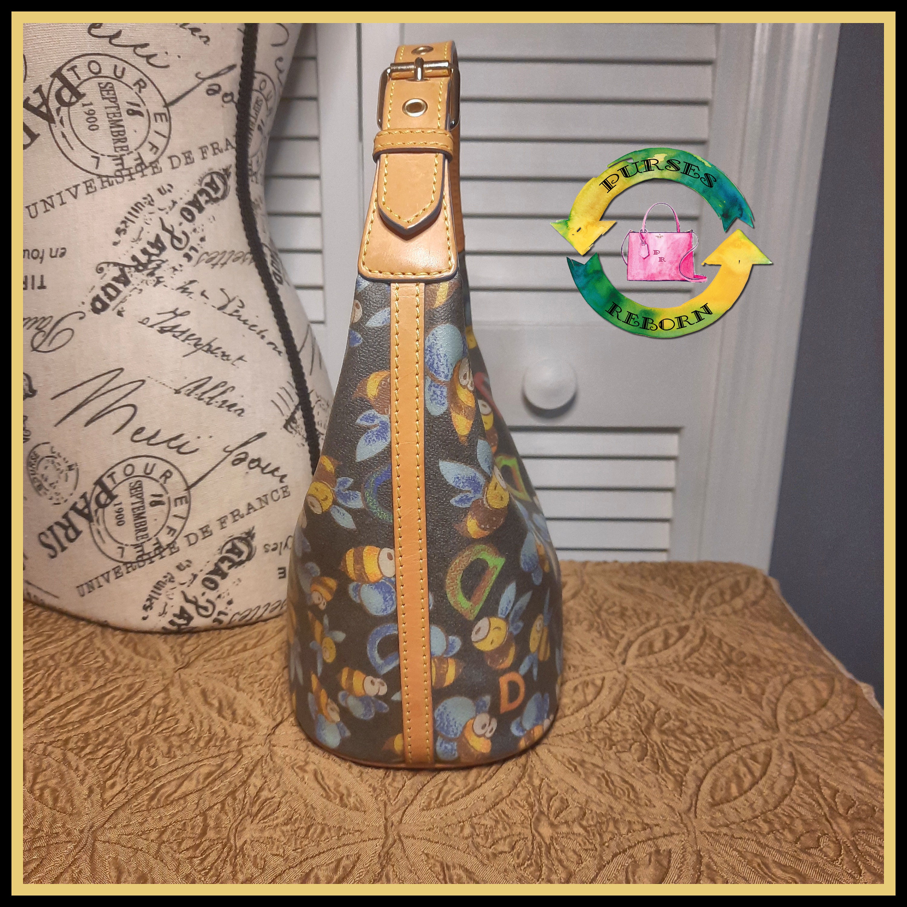 Dooney and Bourke Bumble Bee Small Bucket Bag Vintage Dooney and Bourke ...