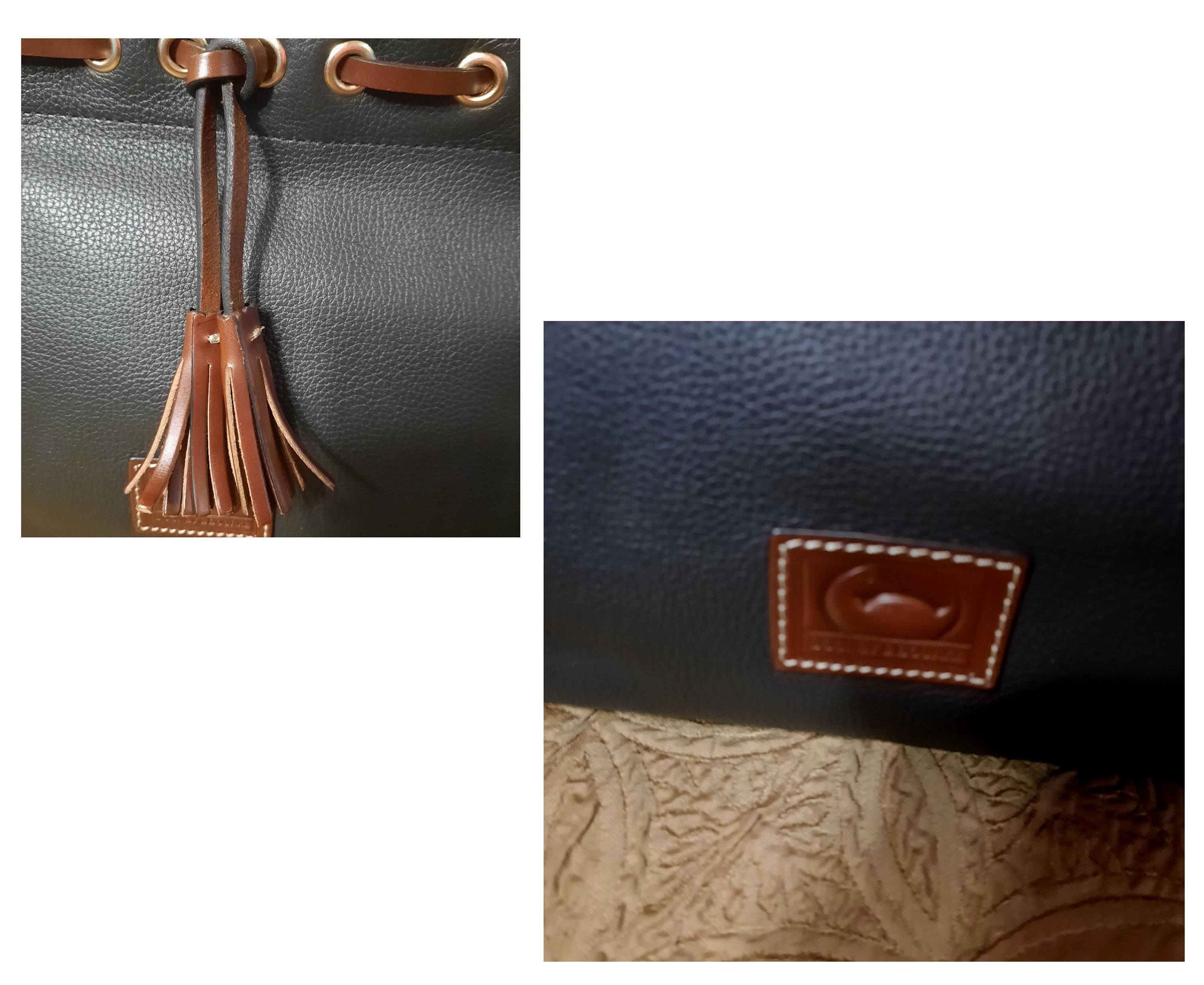 Dooney & Bourke Leather Wakefield Tassel Tote Dooney and Bourke Leather ...