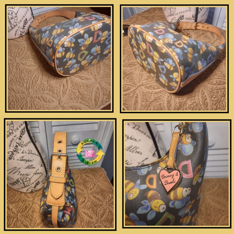 Dooney and Bourke Bumble Bee Small Bucket Bag Vintage Dooney and Bourke ...