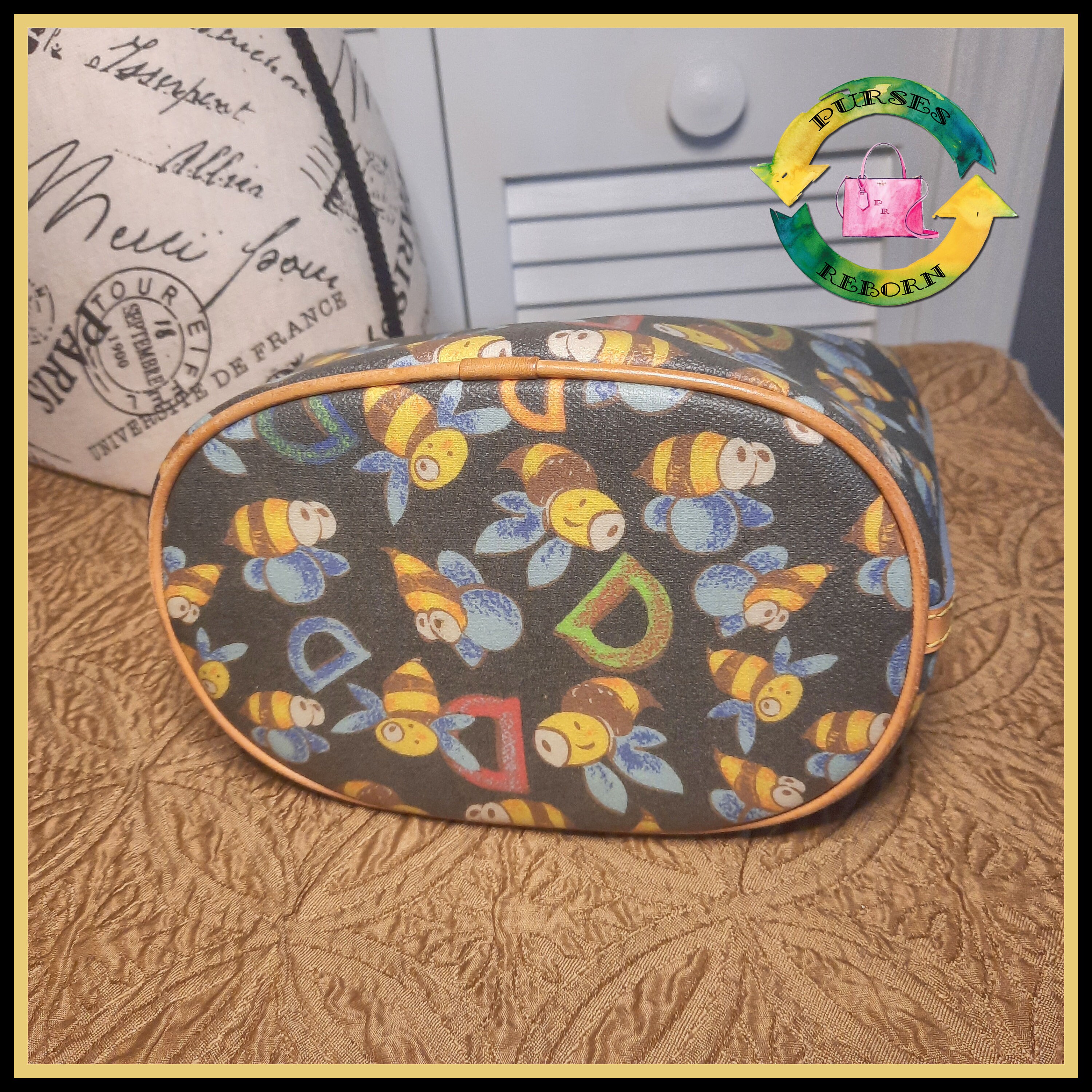 Dooney and Bourke Bumble Bee Small Bucket Bag Vintage Dooney and Bourke ...