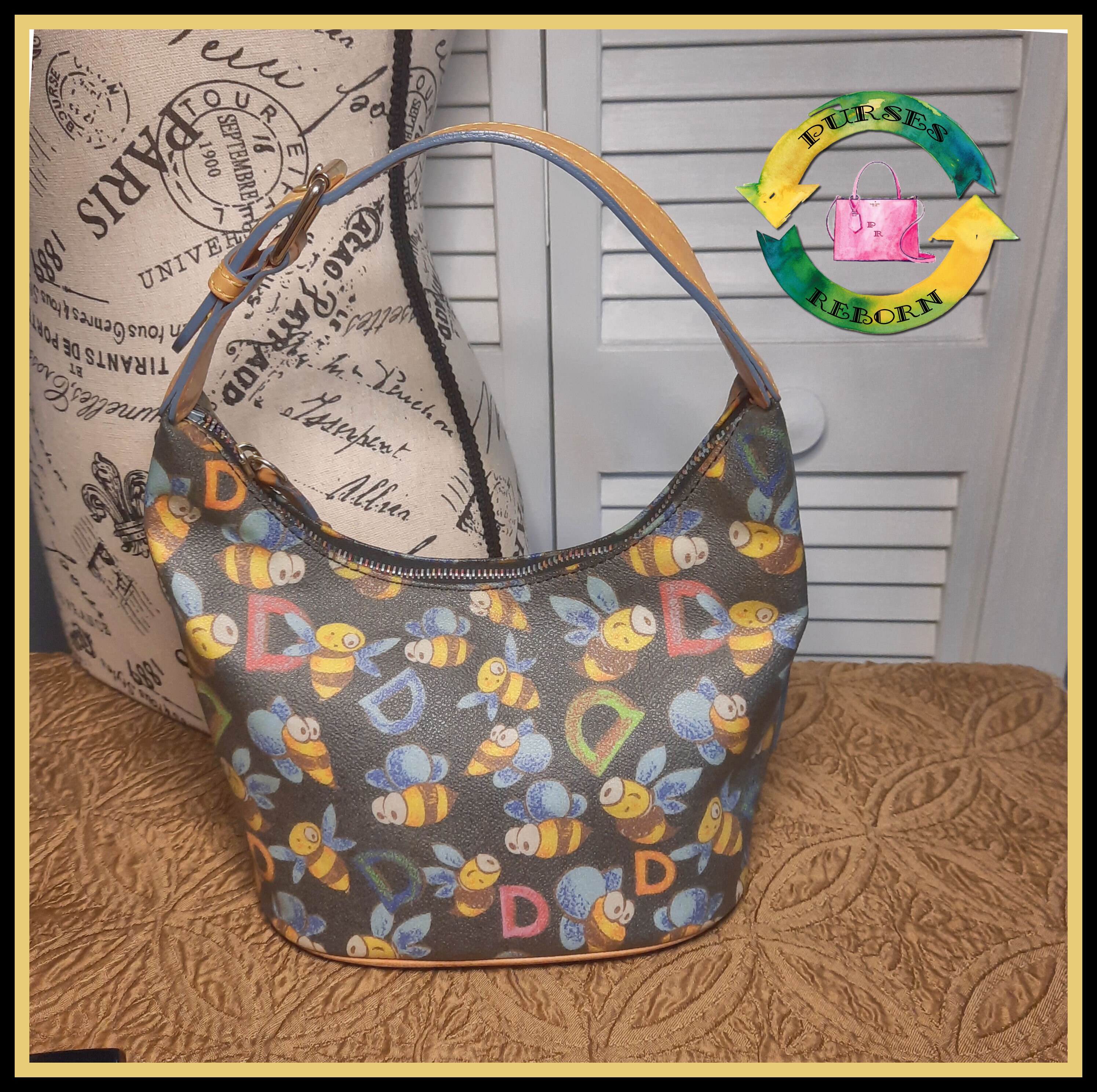 Dooney and Bourke Bumble Bee Small Bucket Bag Vintage Dooney and Bourke ...