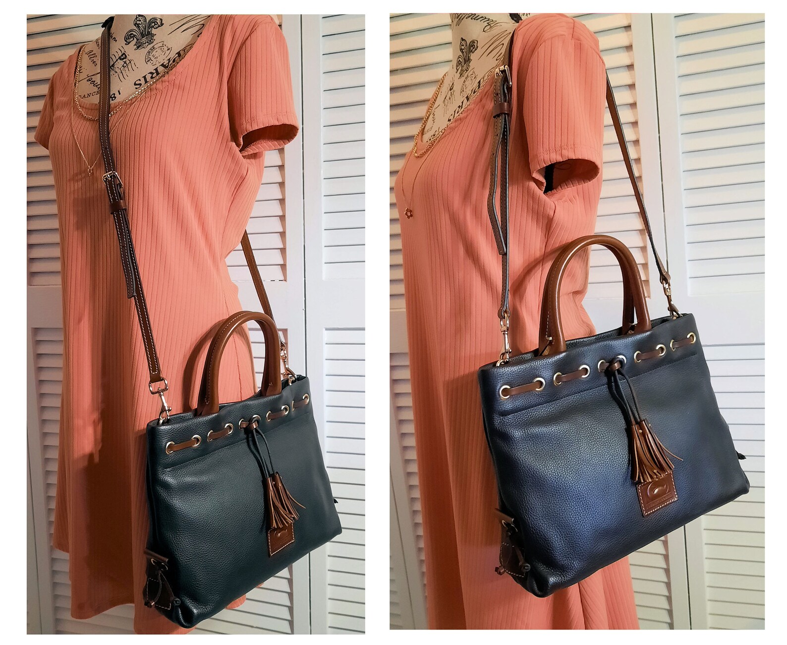 Dooney & Bourke Leather Wakefield Tassel Tote Dooney and Bourke Leather ...