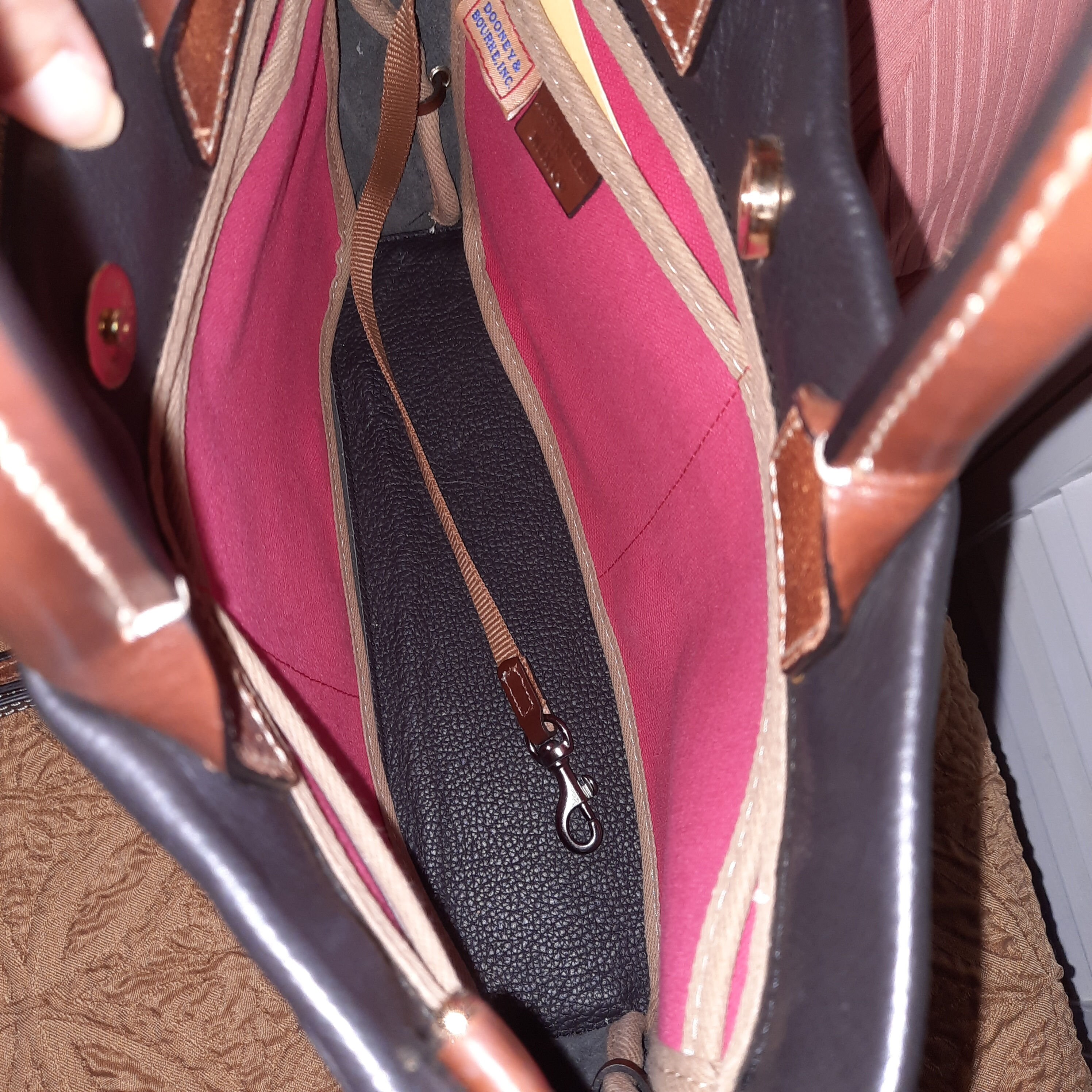 Dooney & Bourke Leather Wakefield Tassel Tote Dooney and Bourke Leather ...