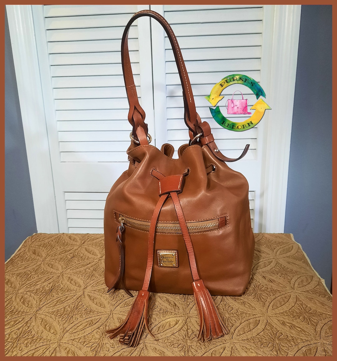 Dooney & Bourke Leather Drawstring Bag Dooney and Bourke Smooth Leather ...